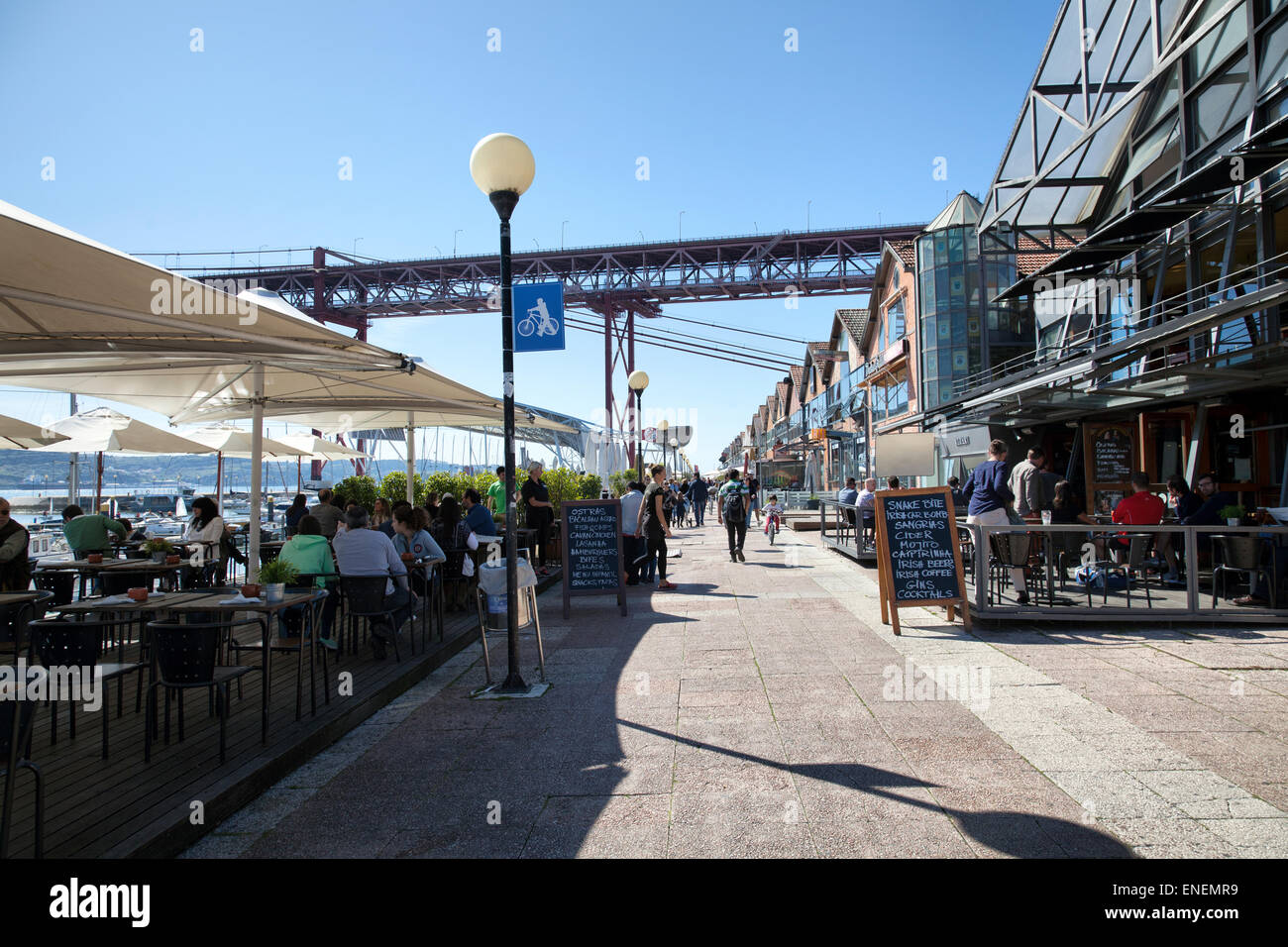Santo Amaro Docks at Alcantara Mar in Lisbon - Portugal Stock Photo - Alamy