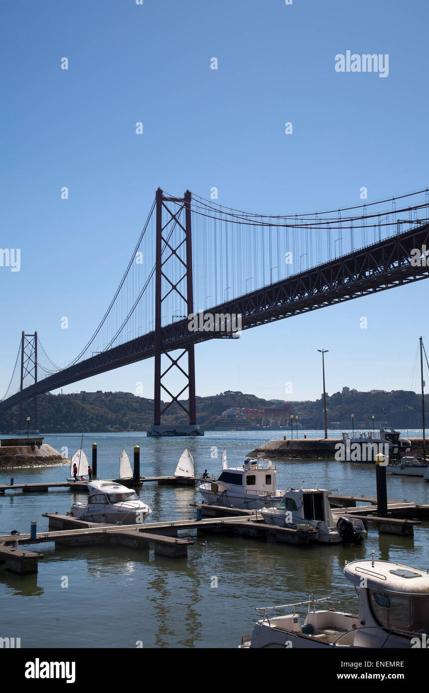 Santo Amaro Docks at Alcantara Mar in Lisbon - Portugal Stock Photo - Alamy
