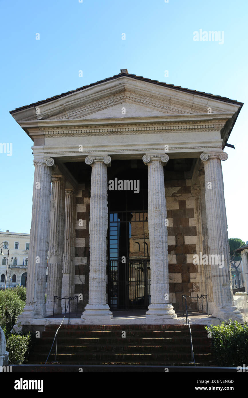 Italy. Rome. Temple of Portunus. Dedicated to the god Portunus. Ionic ...