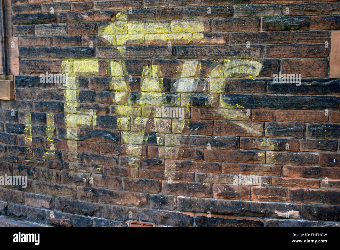 Ews painted brick wall hi-res stock photography and images - Alamy
