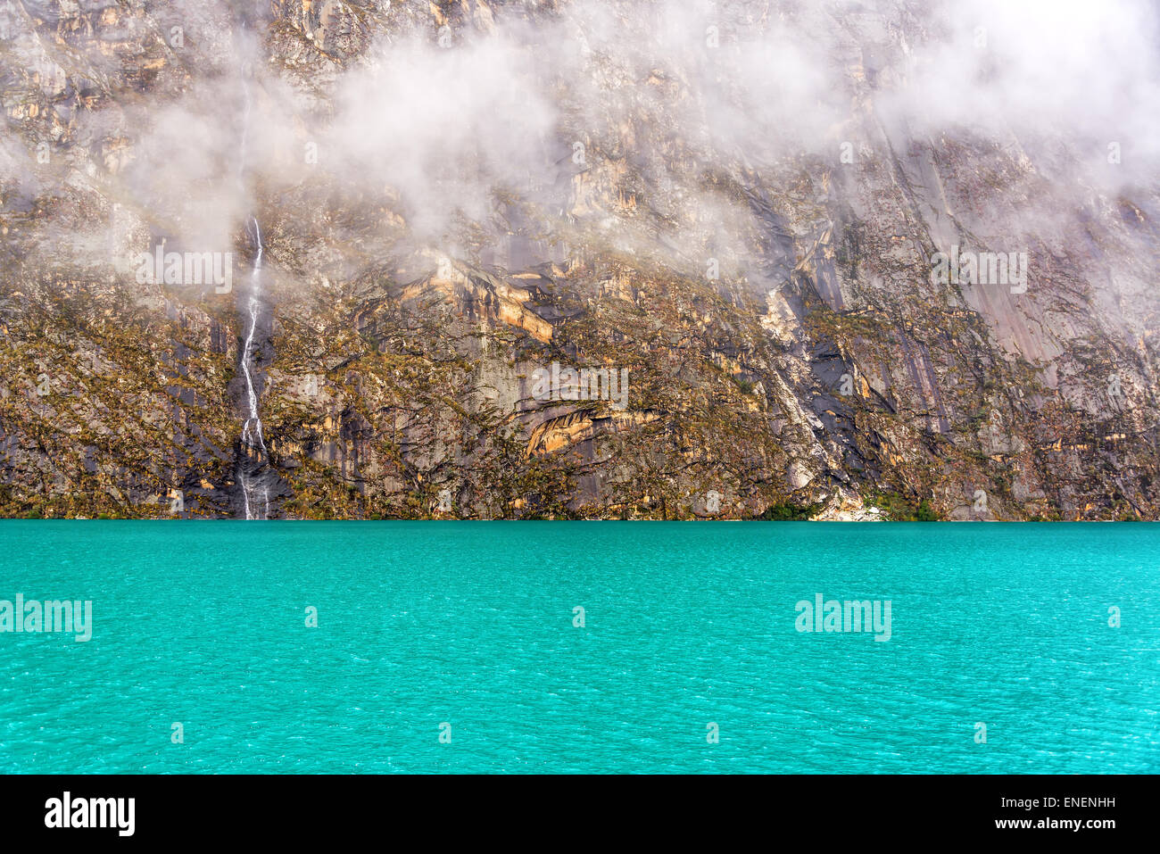 Beautiful blue Llananuco Lake near Huaraz, Peru Stock Photo - Alamy