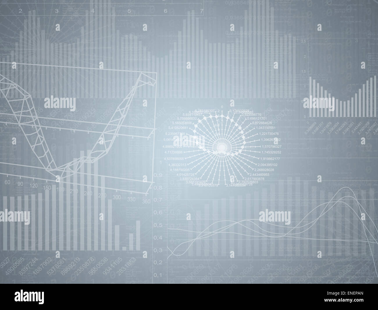 Abstract grey background with graphical charts Stock Photo - Alamy