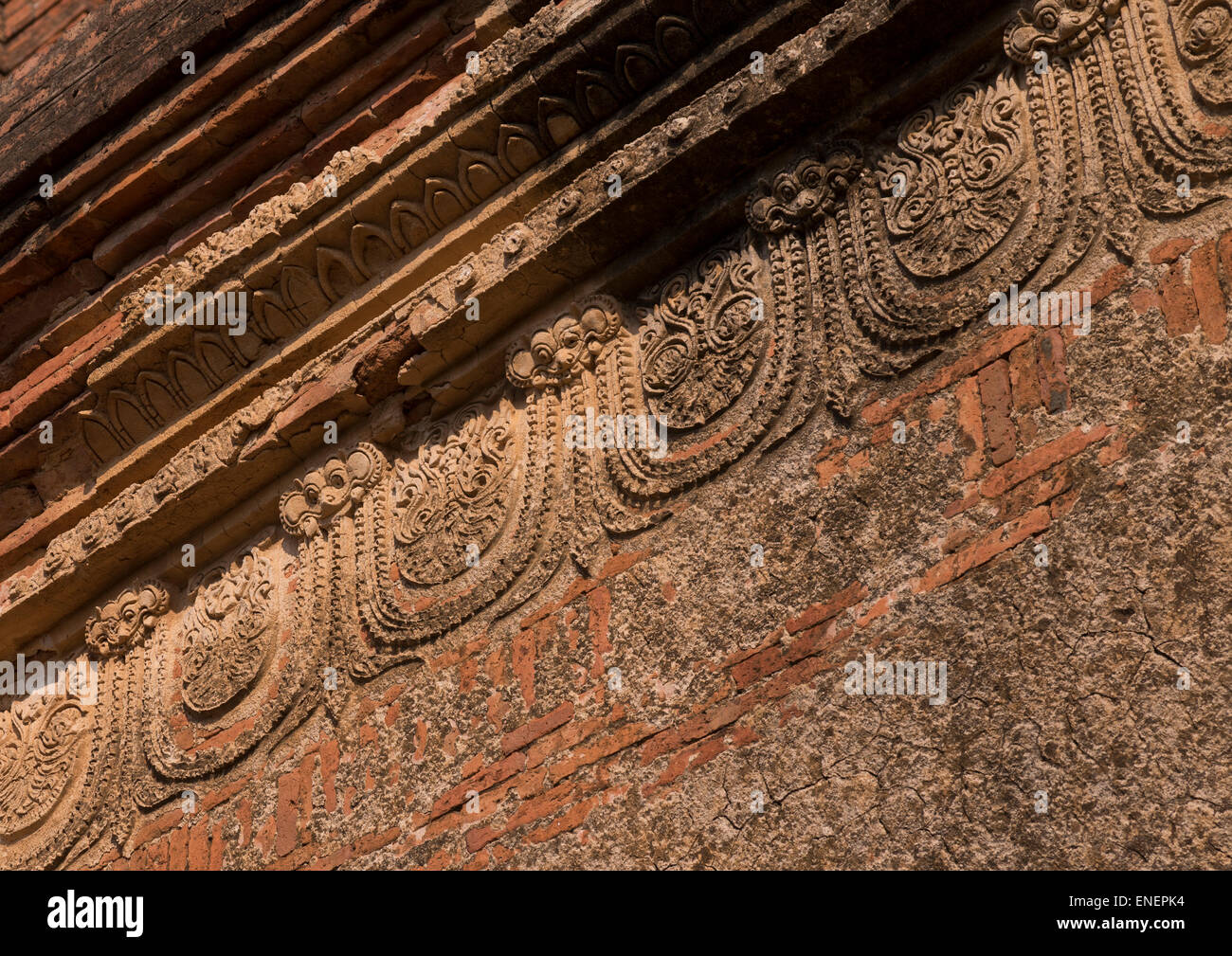 Temple Detail, Bagan, Myanmar Stock Photo - Alamy