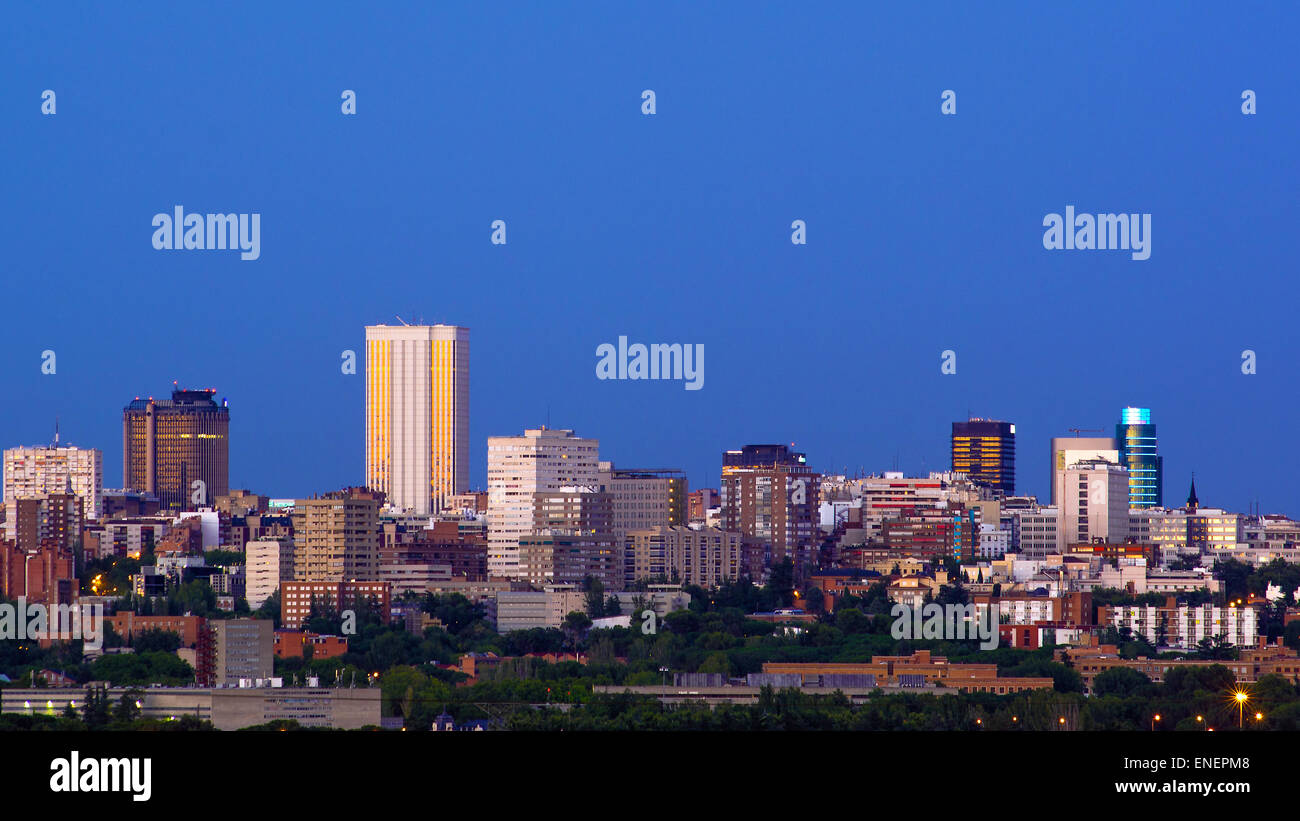 View of Madrid skyline Stock Photo - Alamy