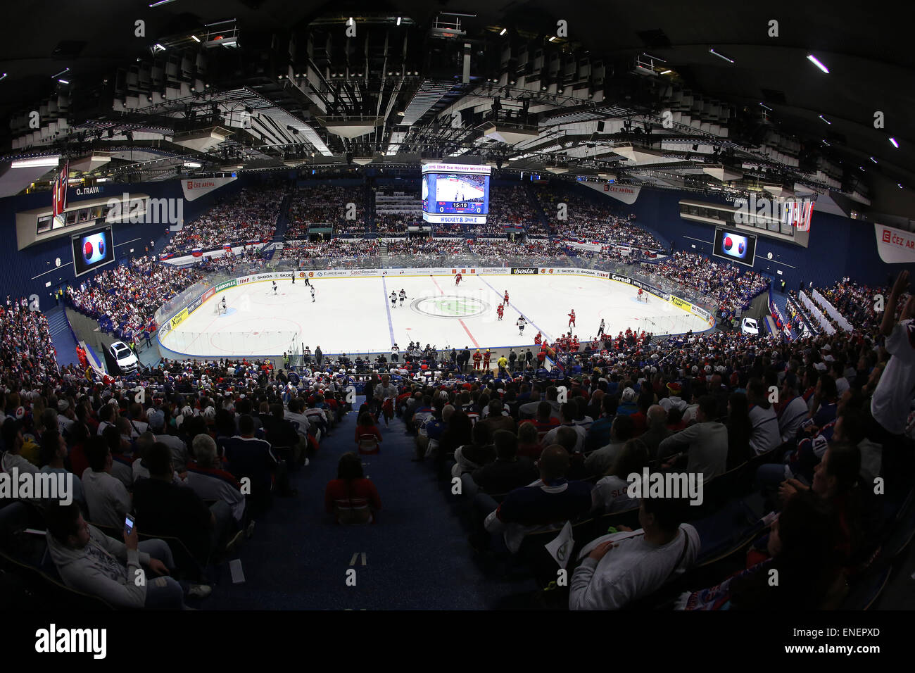 O2 arena during the Hockey World Championship Group B match Belarus vs ...
