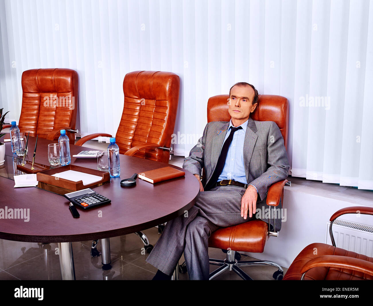 Business man boss at office Stock Photo - Alamy