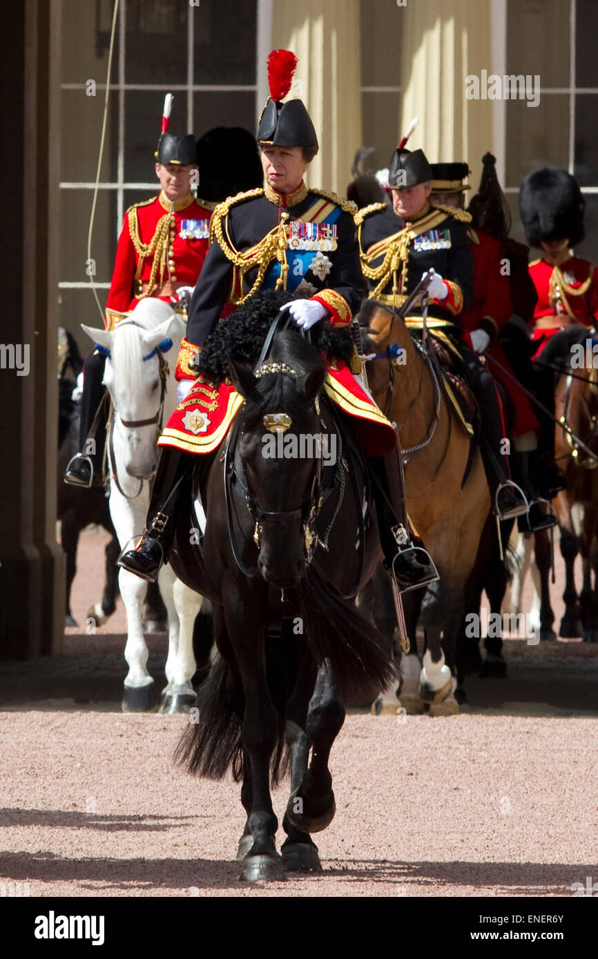 Princess Anne at the Trooping the Colour parade for Her Majesty the ...