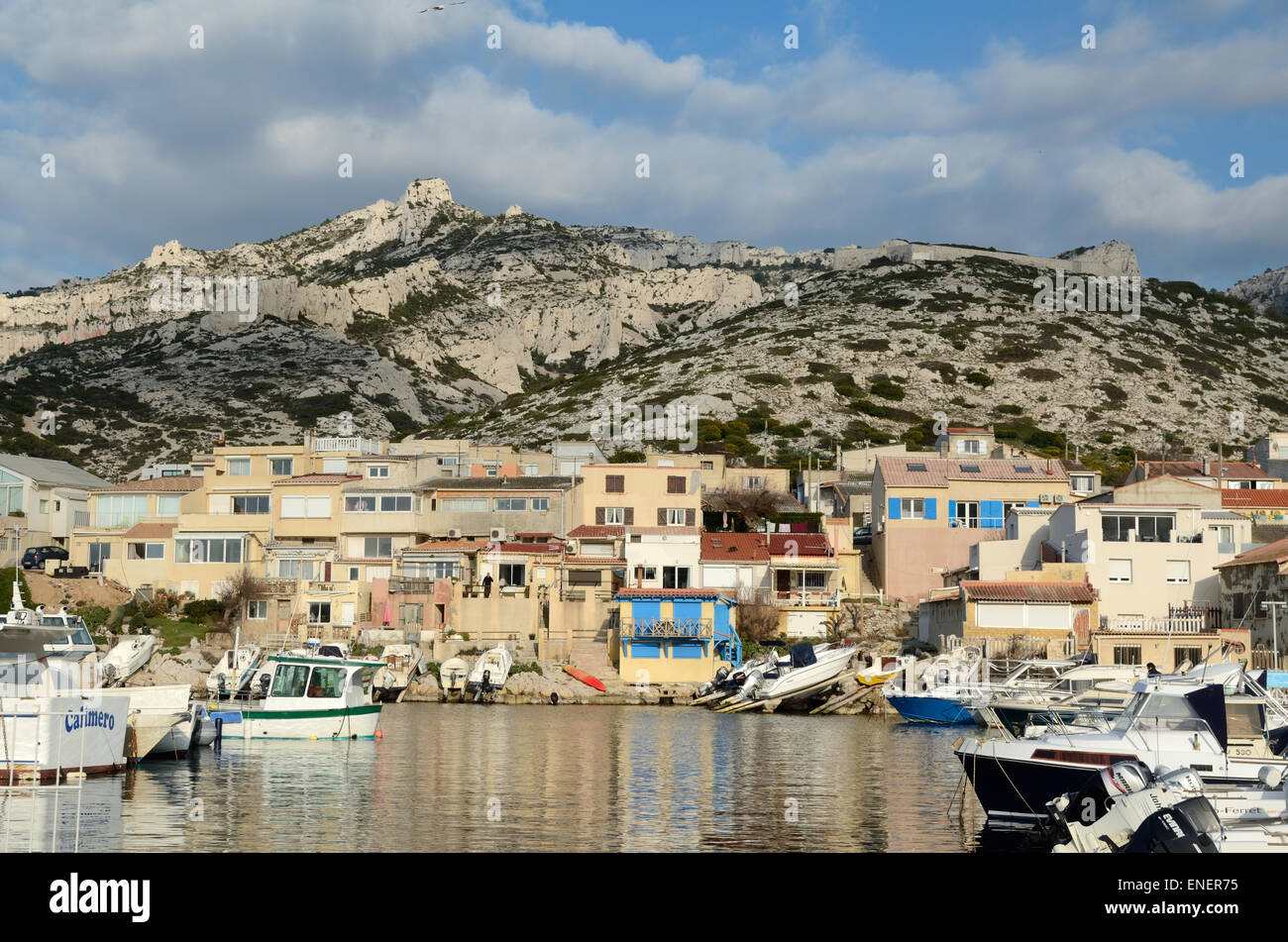 Les Goudes Fishing Port and Calanque Marseille or Marseilles France ...