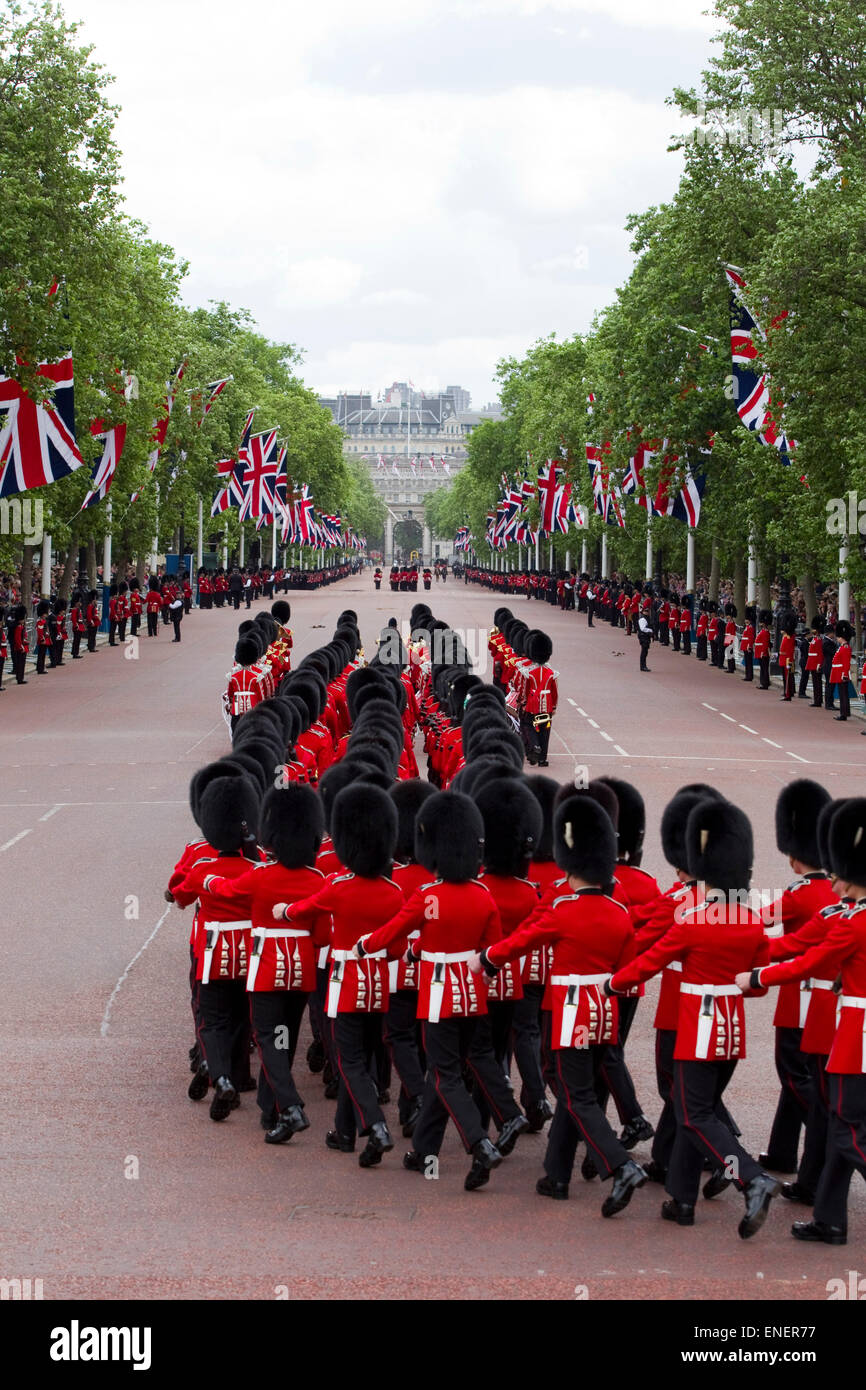 Trooping the Colour parade for Her Majesty the Queen's birthday outside ...