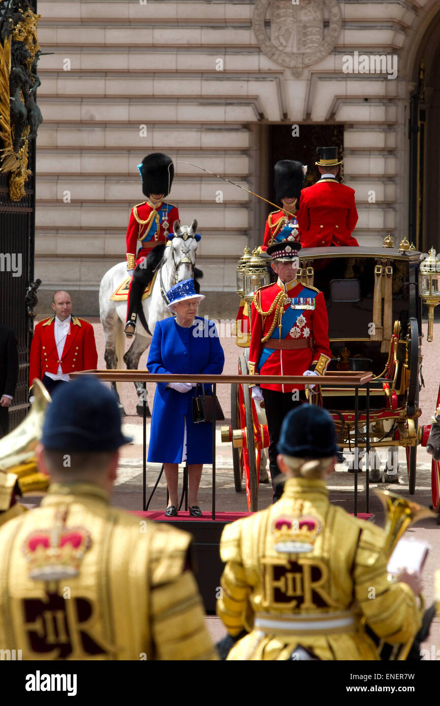 Trooping the Colour parade for Her Majesty the Queen's birthday outside ...
