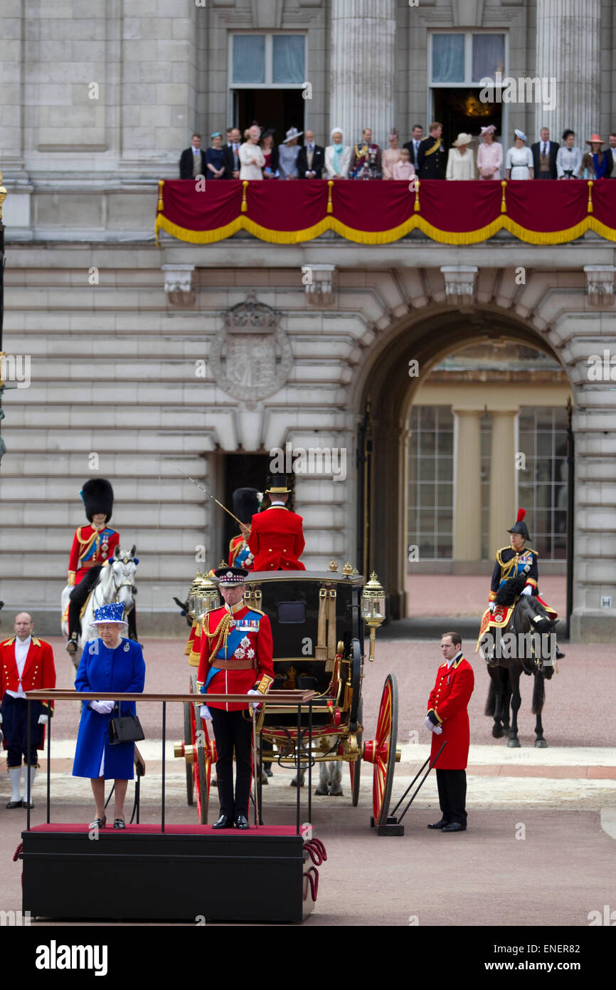 Trooping the Colour parade for Her Majesty the Queen's birthday outside ...