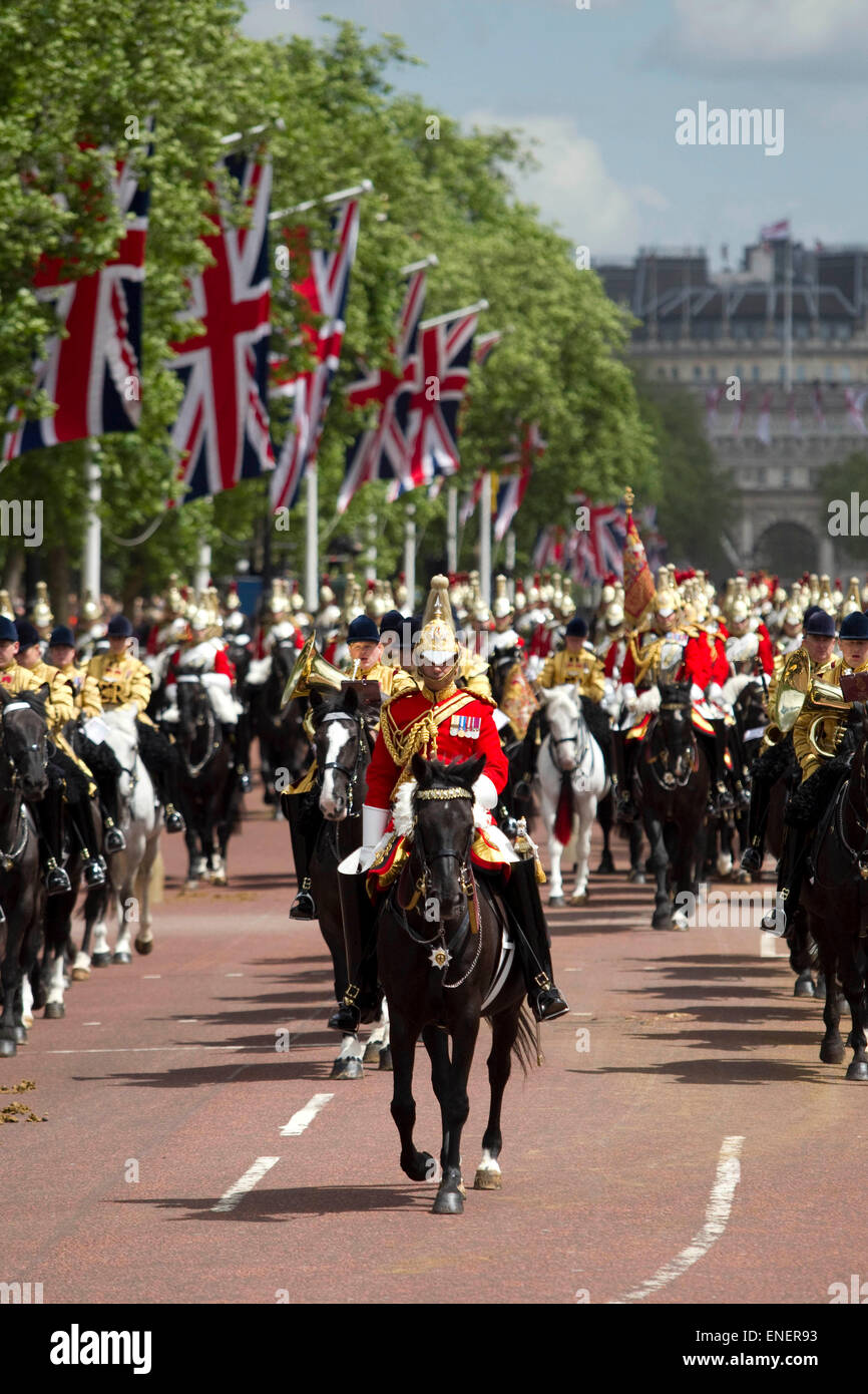 Trooping the Colour parade for Her Majesty the Queen's birthday outside ...