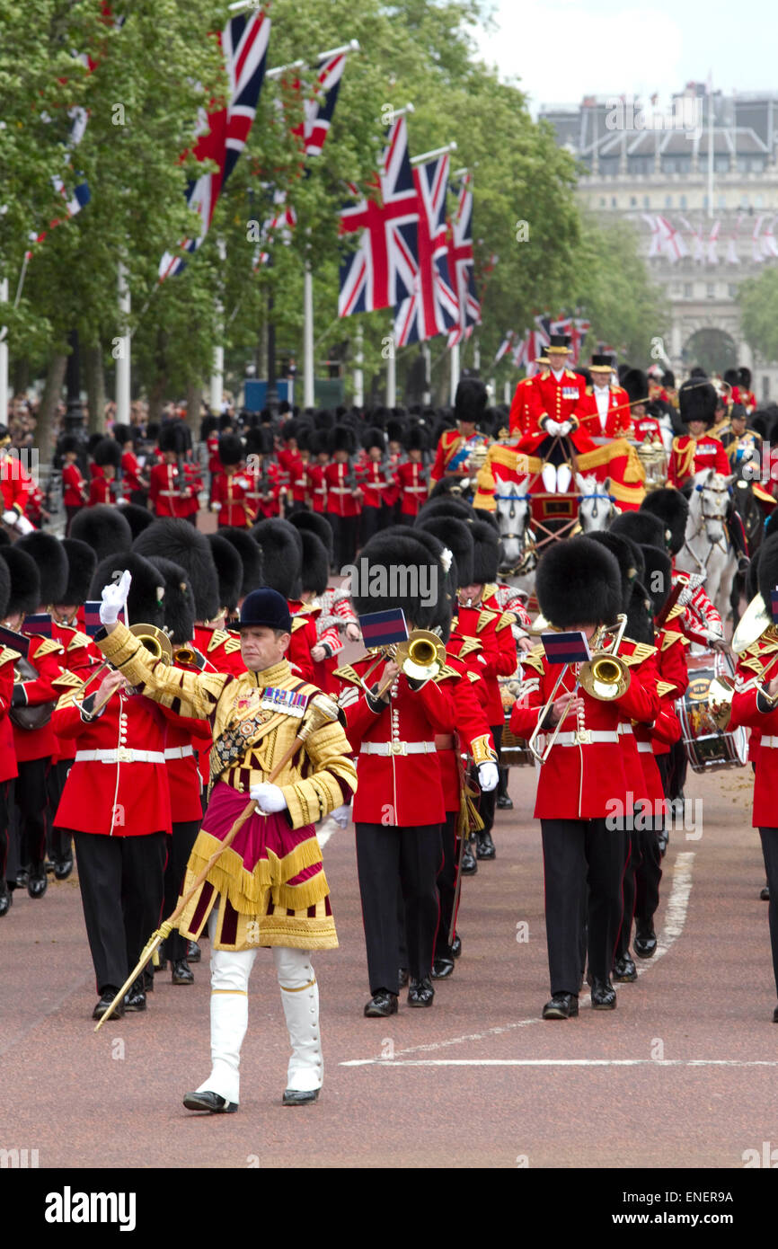 Trooping the Colour parade for Her Majesty the Queen's birthday outside ...