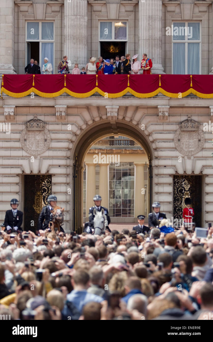 Trooping the Colour parade for Her Majesty the Queen's birthday outside ...