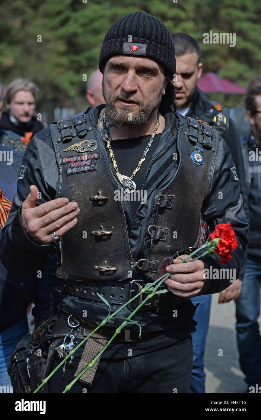 Yekaterinburg, Russia. 4th May, 2015. Night Wolves motorcycle club ...