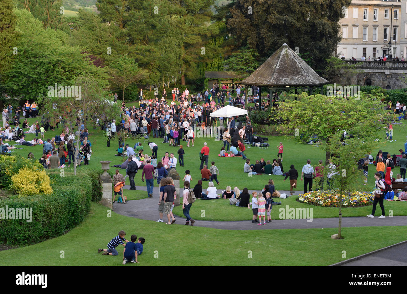 Parade Gardens during Party in the City opening night Bath ...