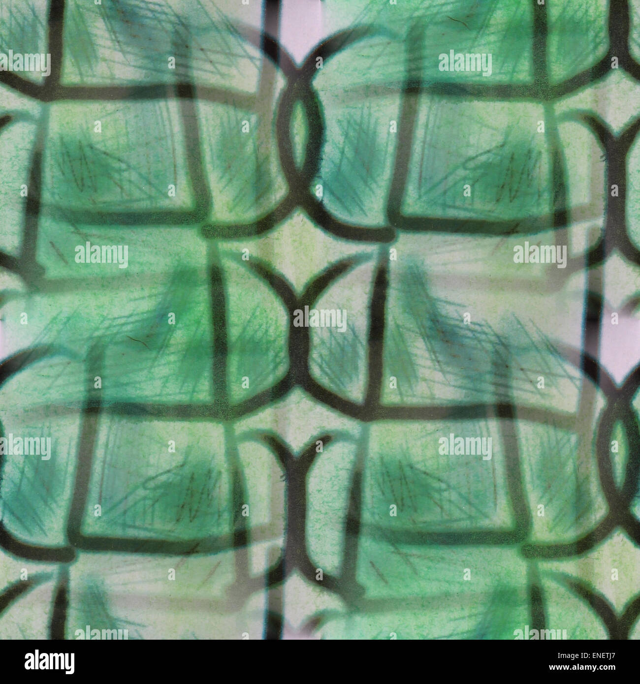 Seamless green squares ancient ornament wallpaper background Stock ...