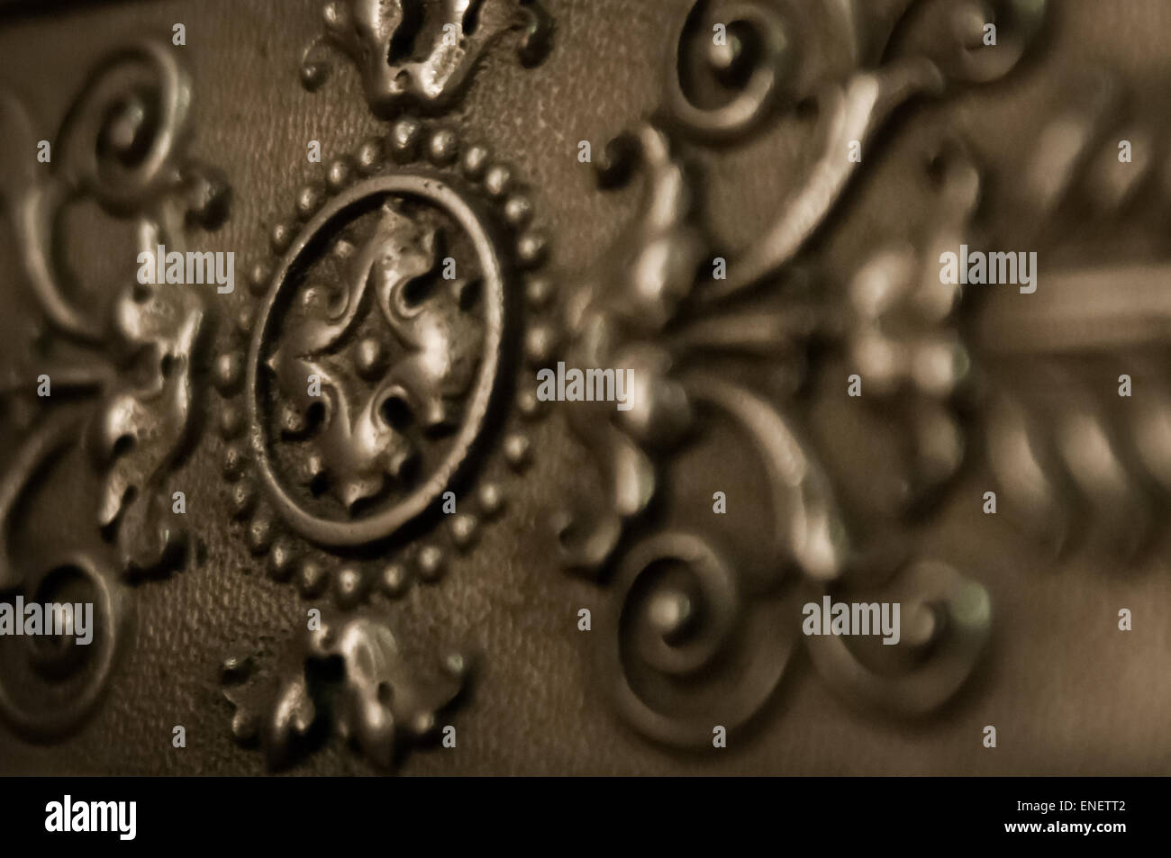 Detail of Metal Antique Adding Machine Stock Photo - Alamy