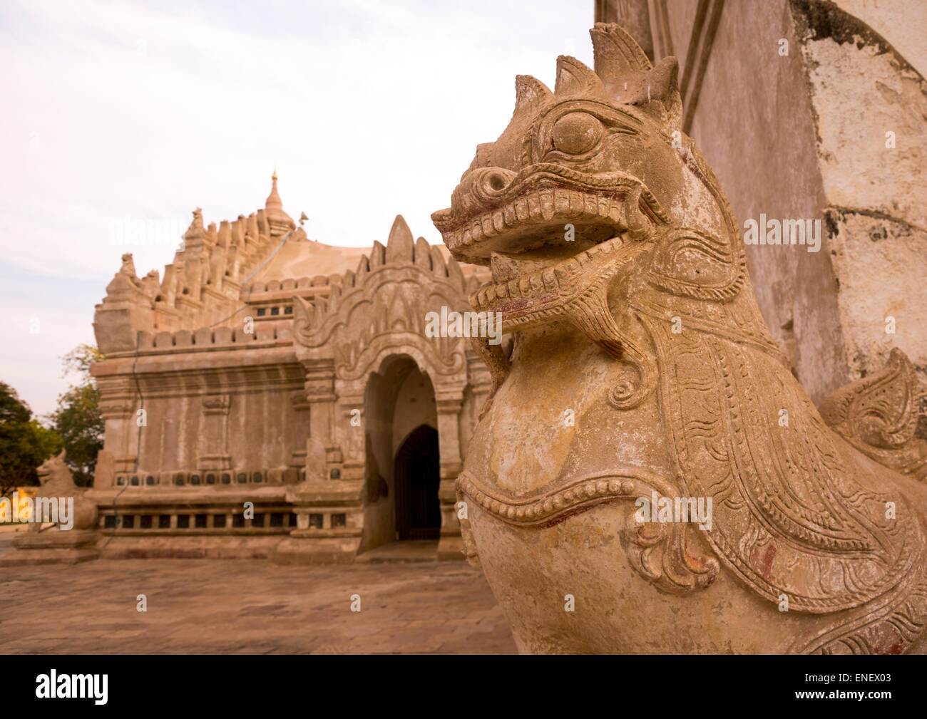 Dragon Statue In Ananda Paya, Bagan, Myanmar Stock Photo - Alamy