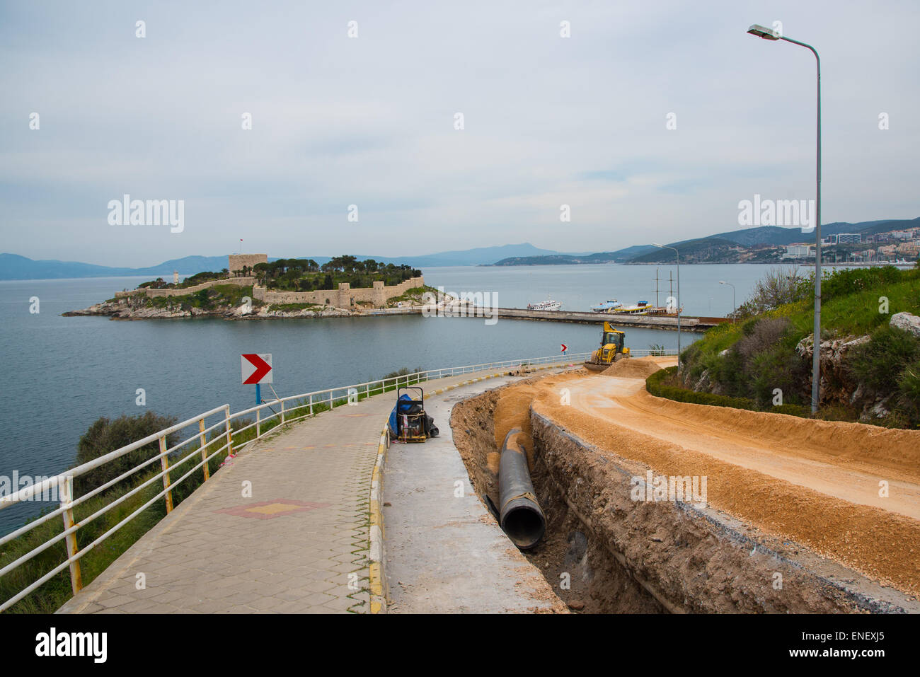 Upgrade to the sewer at Kusadasi, Turkey. Holiday centres need to ...