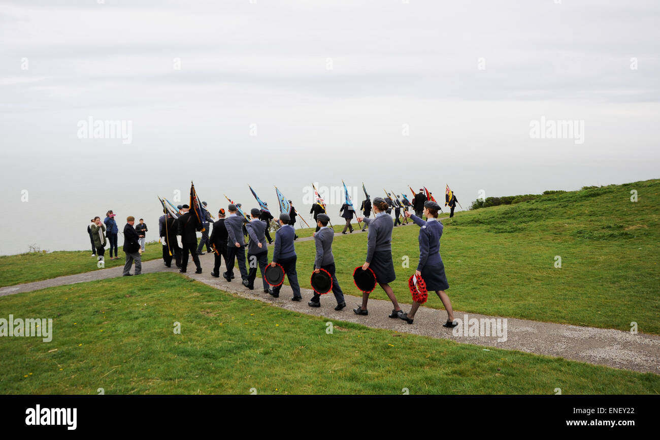 Beachy Head, Eastbourne, Sussex, UK. 4th May, 2015. Cadets arrive for ...