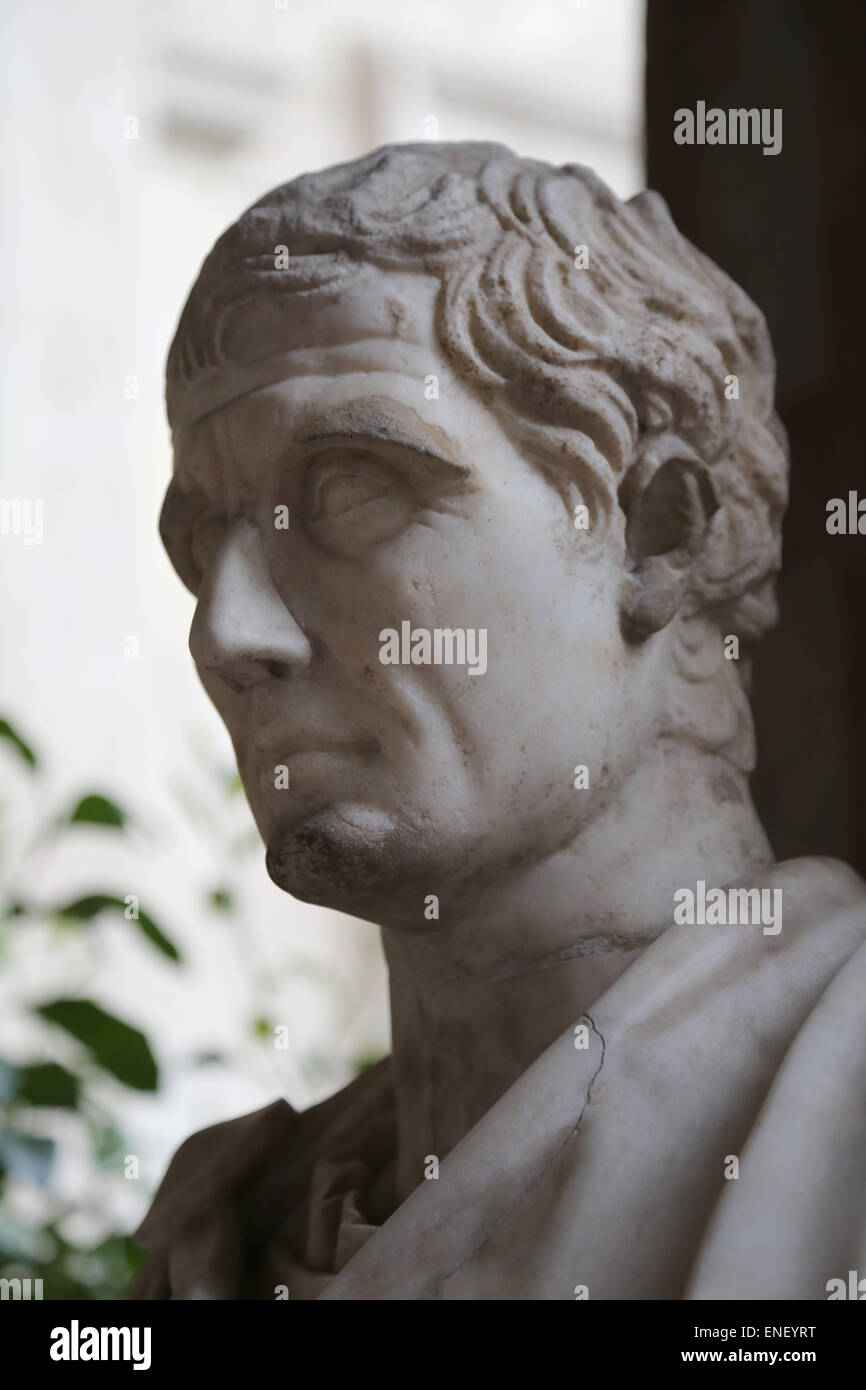 Nerva (30-98AD). Roman Emperor from 96-98. Nervan-Antonine dynasty ...