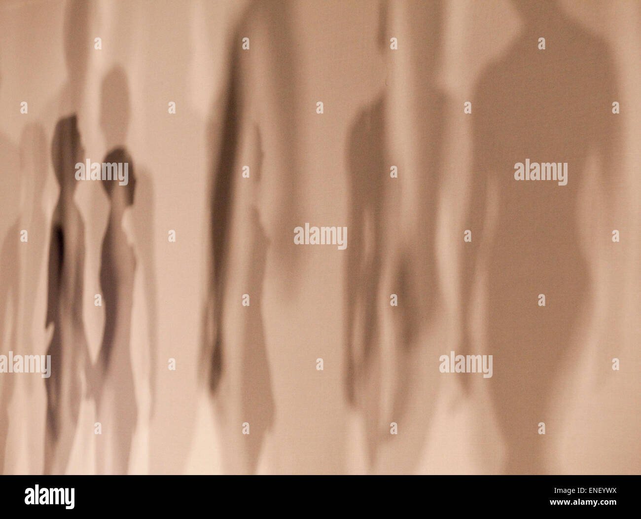 Shadows of dancers. Royal New Zealand Ballet performance at the ...