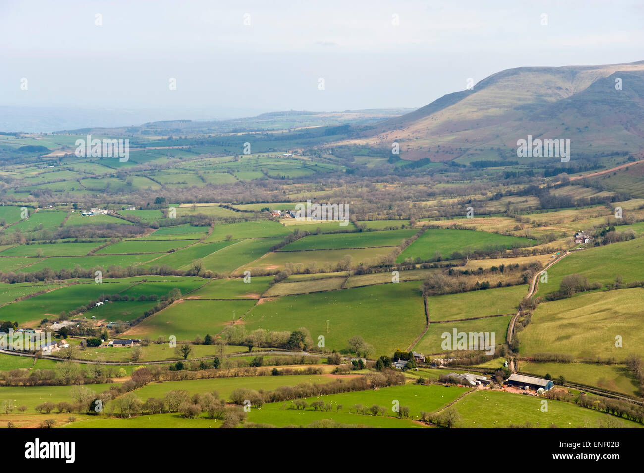 Farming Agriculture Mid Wales Landscape Stock Photos & Farming ...