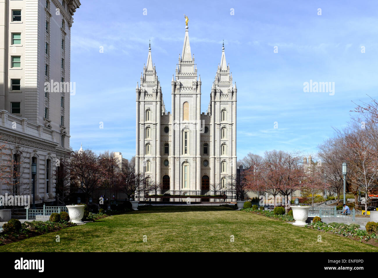 Salt Lake Temple, Temple Square, Salt Lake City, Utah, USA Stock Photo ...