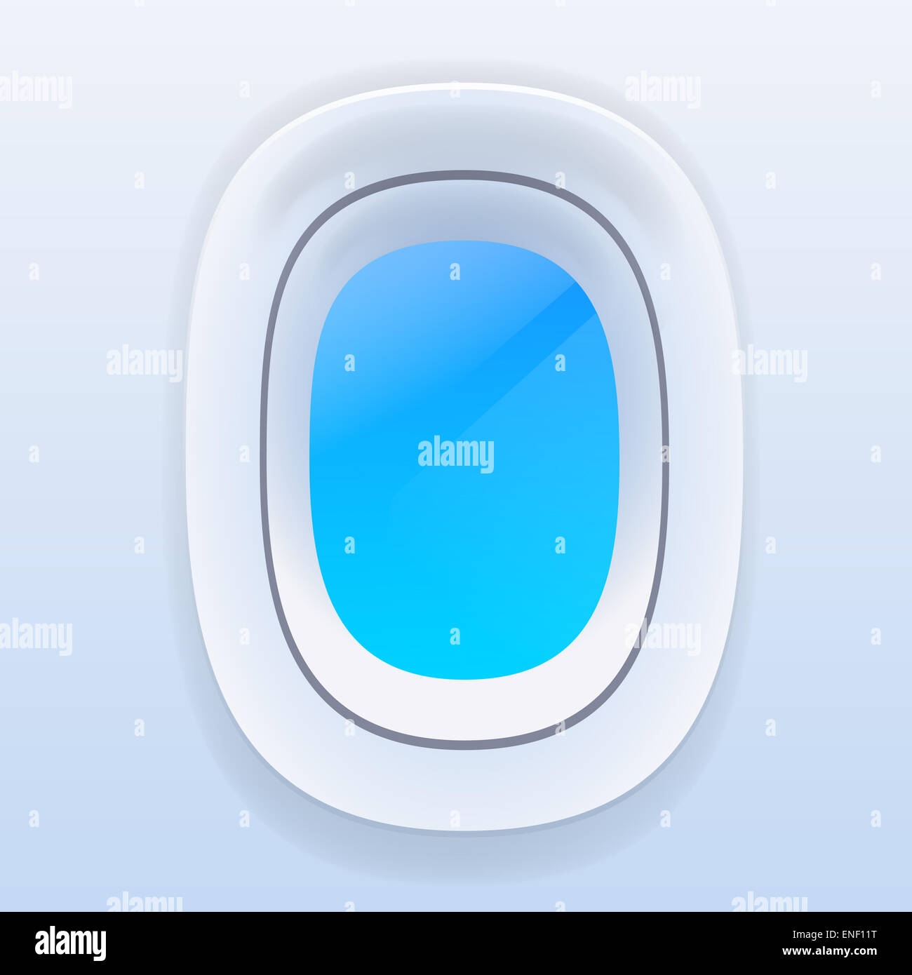 Aircraft Windows with Blue Sky, Airplane Vector Stock Photo - Alamy