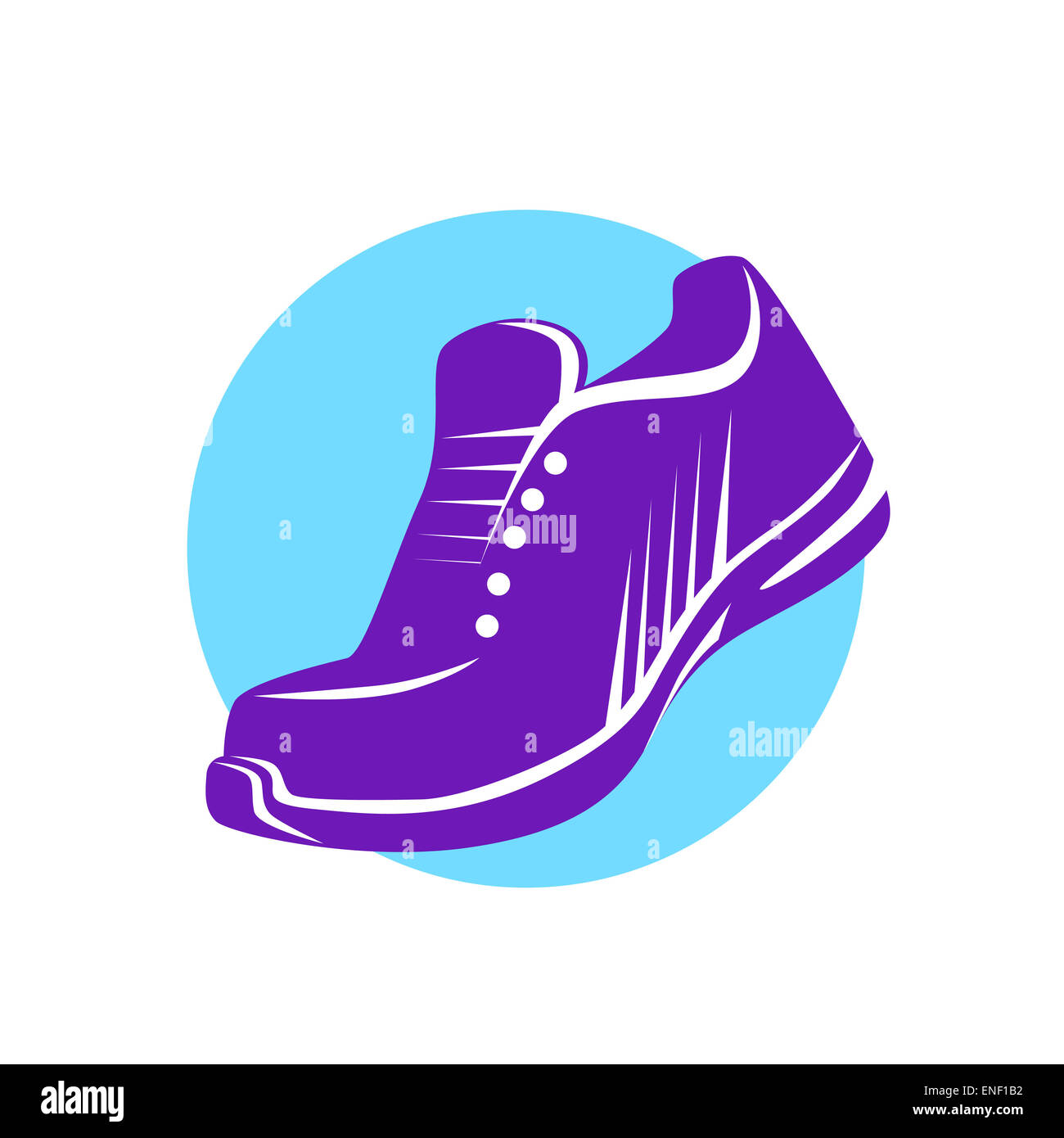 Running shoe logo Cut Out Stock Images & Pictures - Alamy