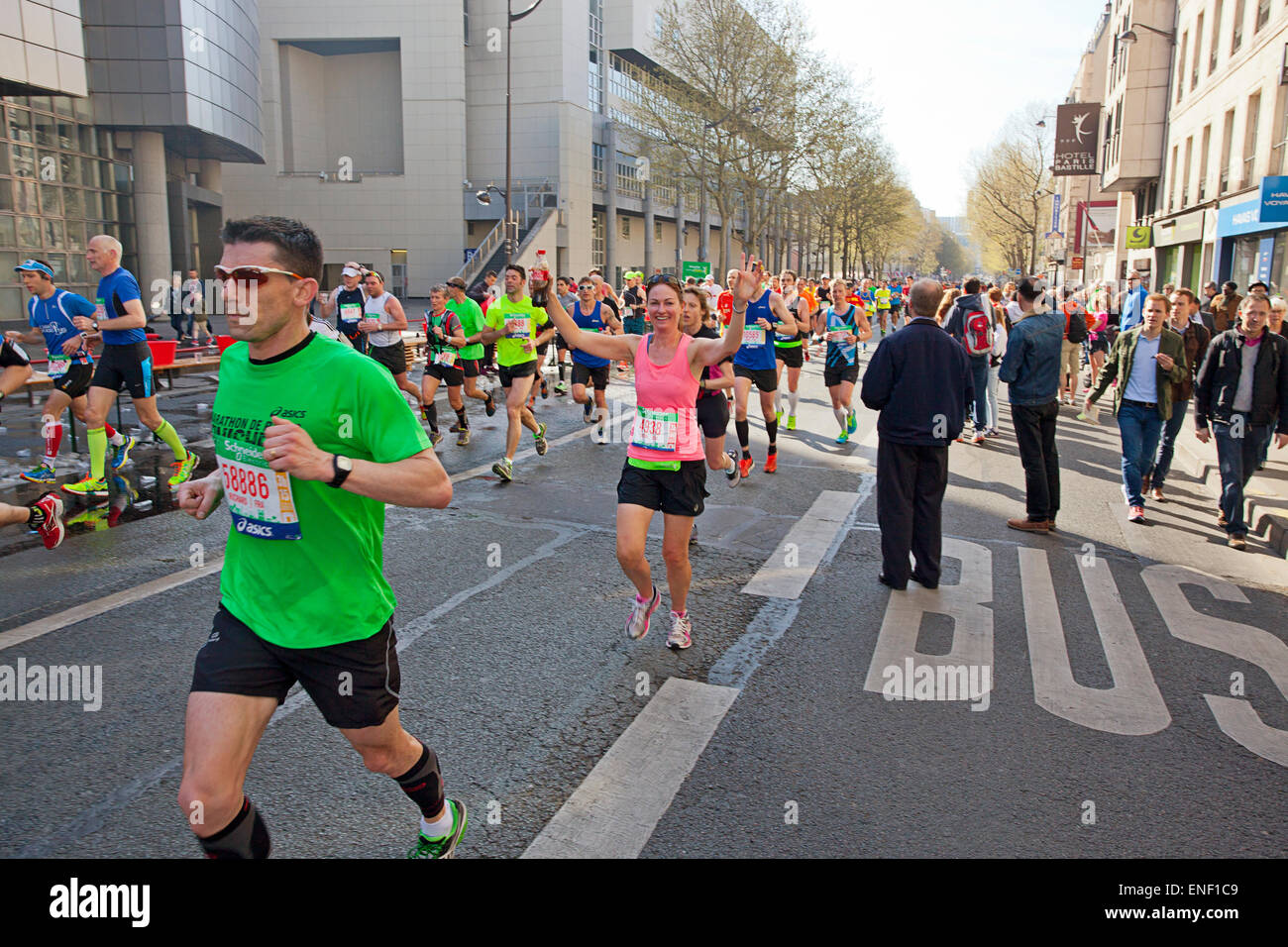 Paris International Marathon, Paris France Stock Photo - Alamy