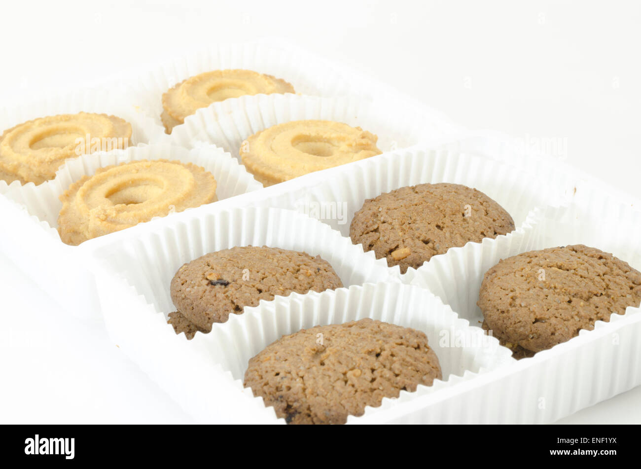 cookies isolated on white background Stock Photo - Alamy