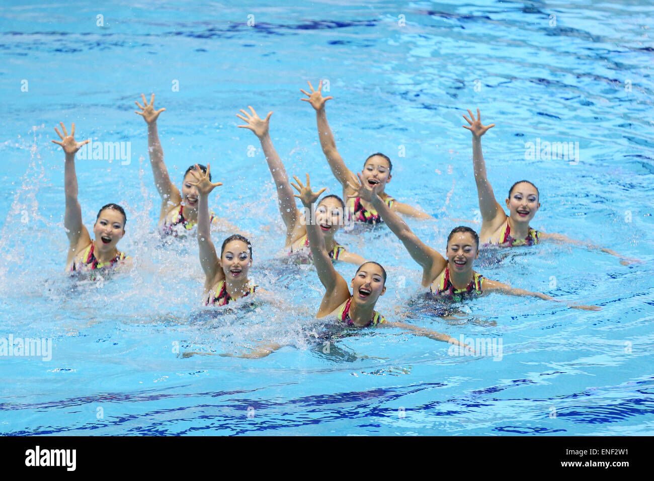 Tokyo, Japan. 4th May, 2015. Japan team group (JPN) Synchronized ...