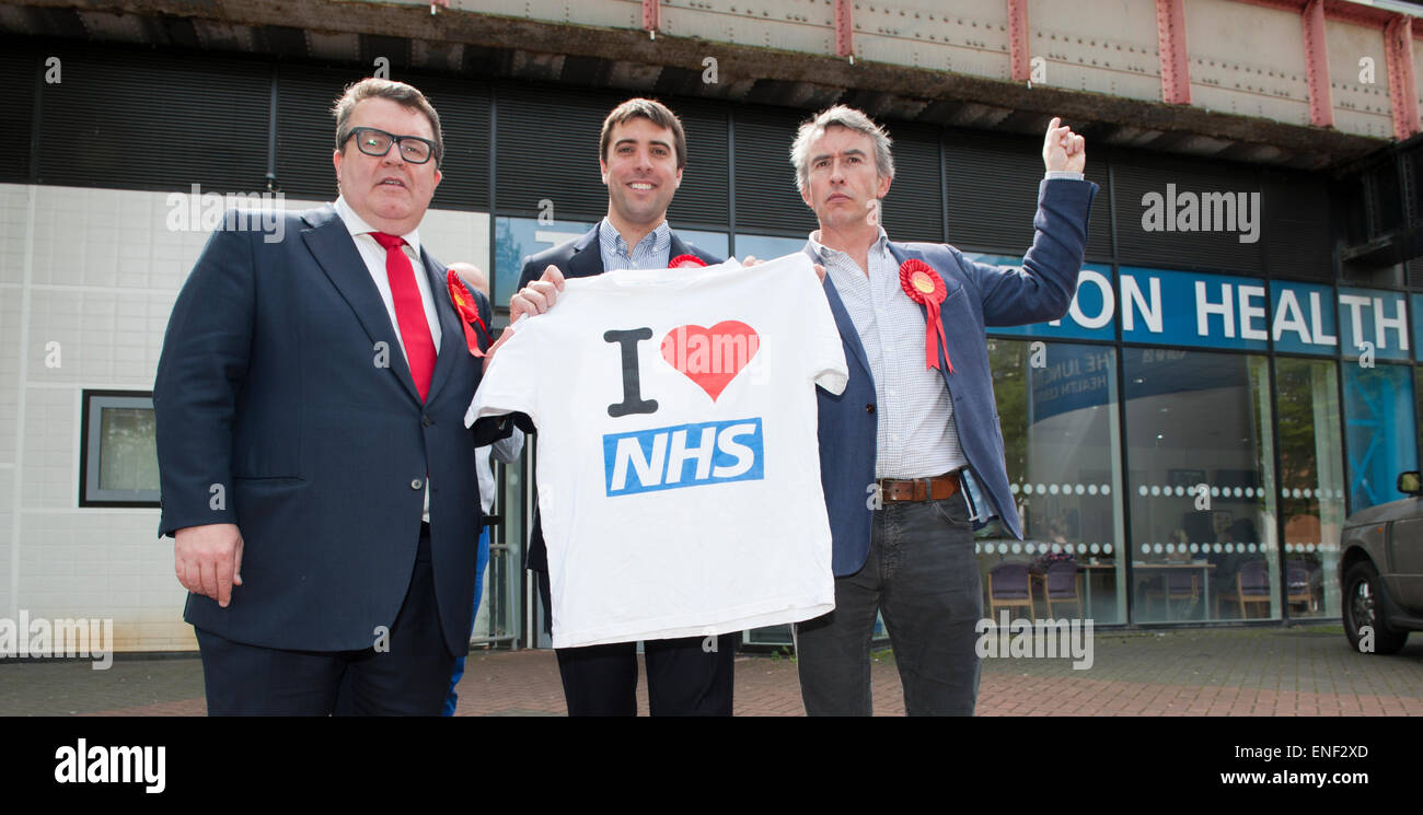 London, UK. 4th May, 2015. Steve Coogan Tom Watson "72 Hours to Save ...