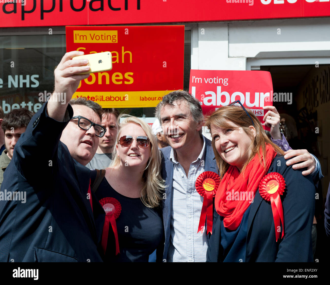 London, UK. 4th May, 2015. Steve Coogan Tom Watson "72 Hours to Save ...