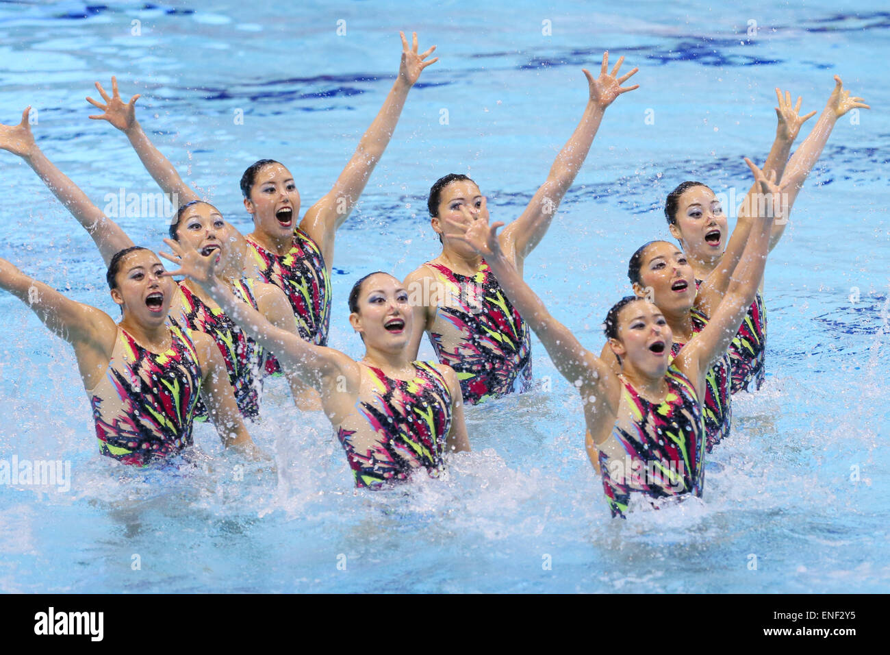 Tokyo, Japan. 4th May, 2015. Japan team group (JPN) Synchronized ...