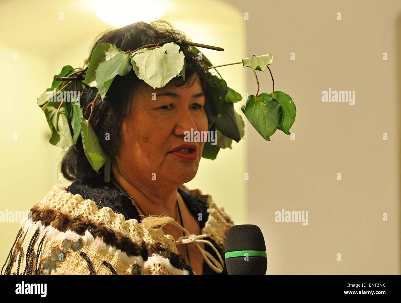 A special Maori ritual was held at the opening of the exhibition ...
