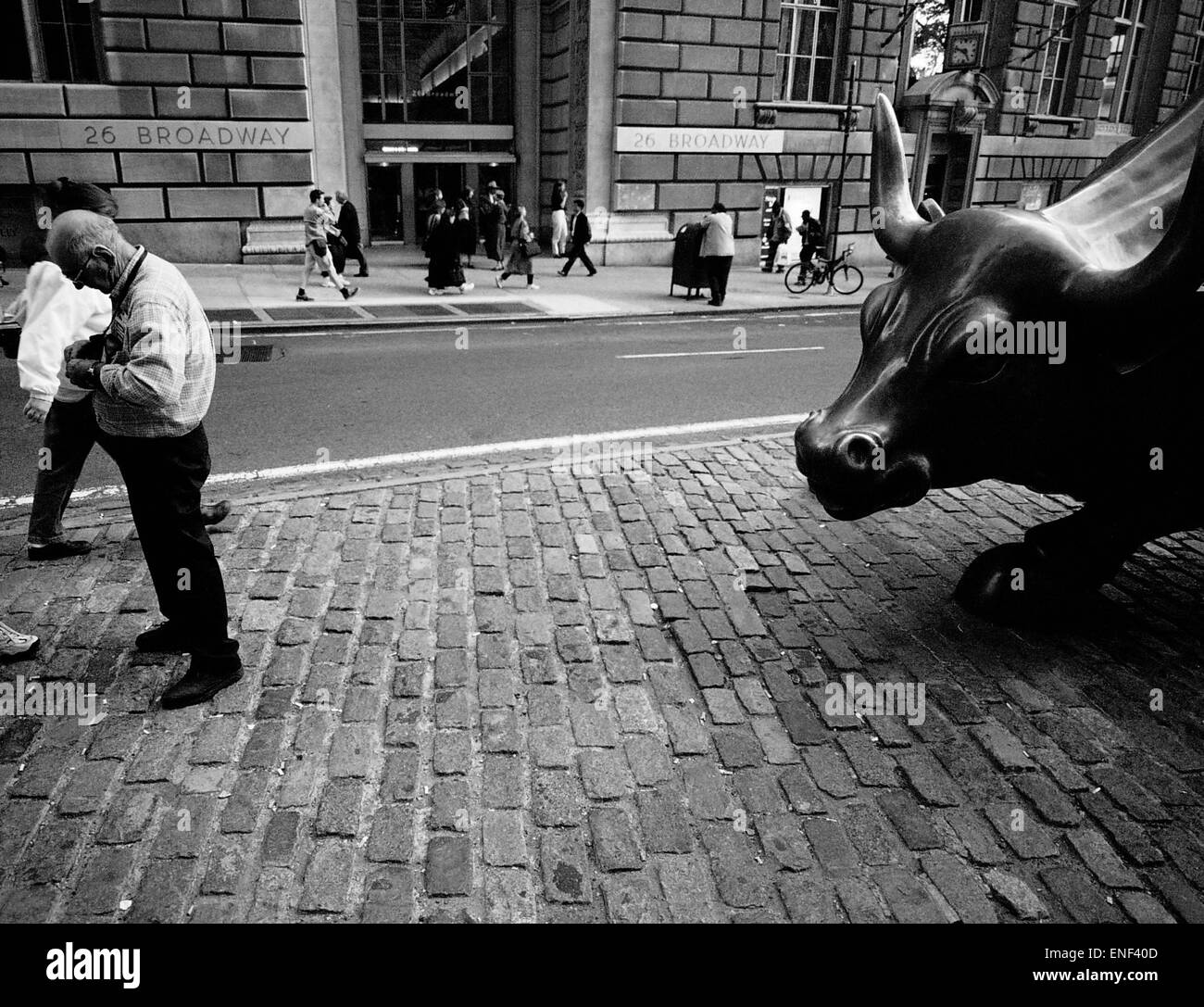 AJAXNETPHOTO. NEW YORK CITY, NY, USA. - BEWARE THE BULL - CHARGING BULL ...