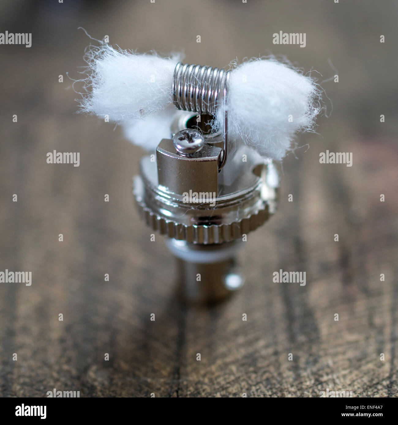 Rebuildable Dripping Vaping Atomizer, RDA on the table Stock Photo - Alamy