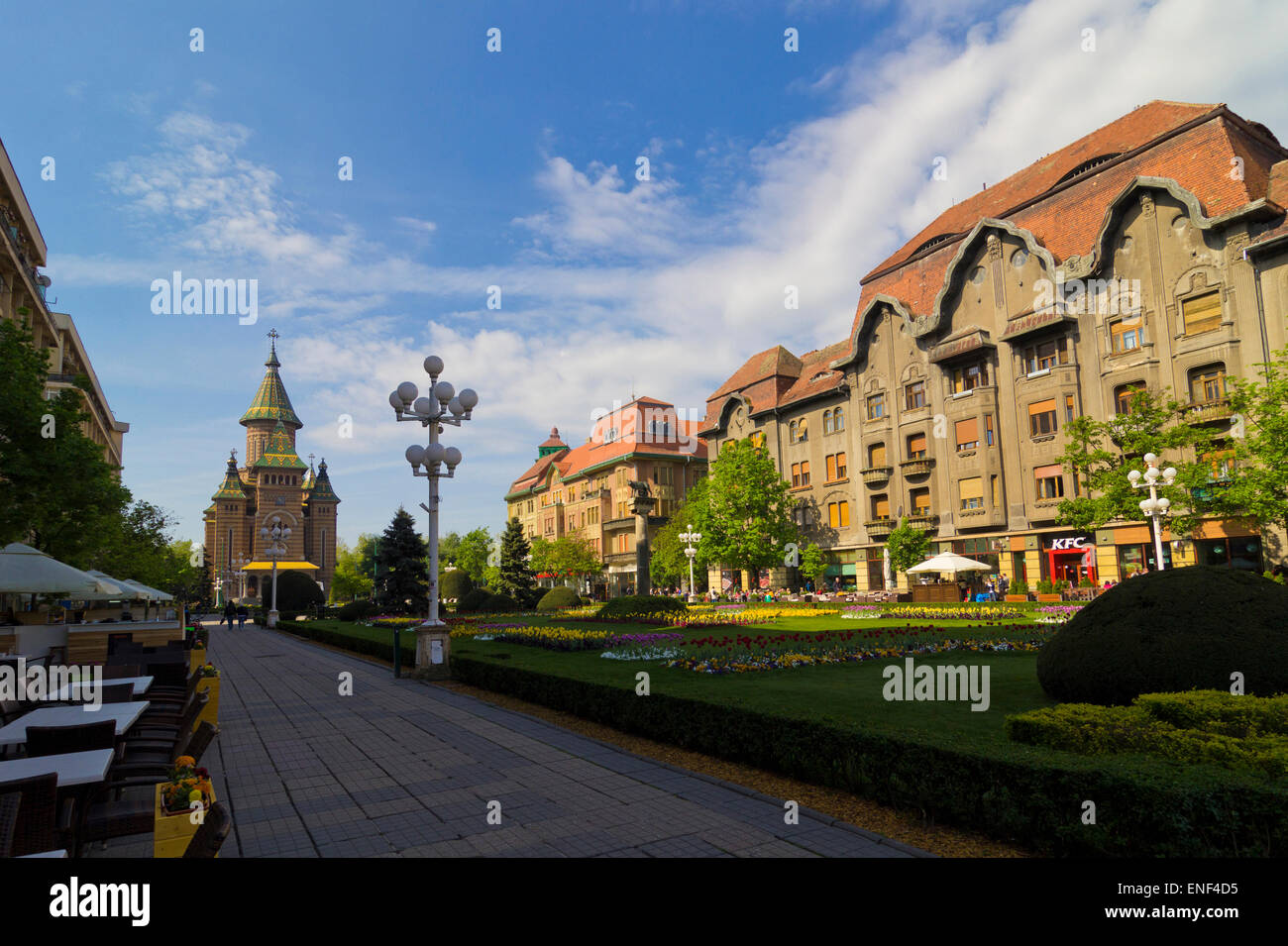 timisoara; cross; tower; medieval; cathedral; historical; park; abbey ...