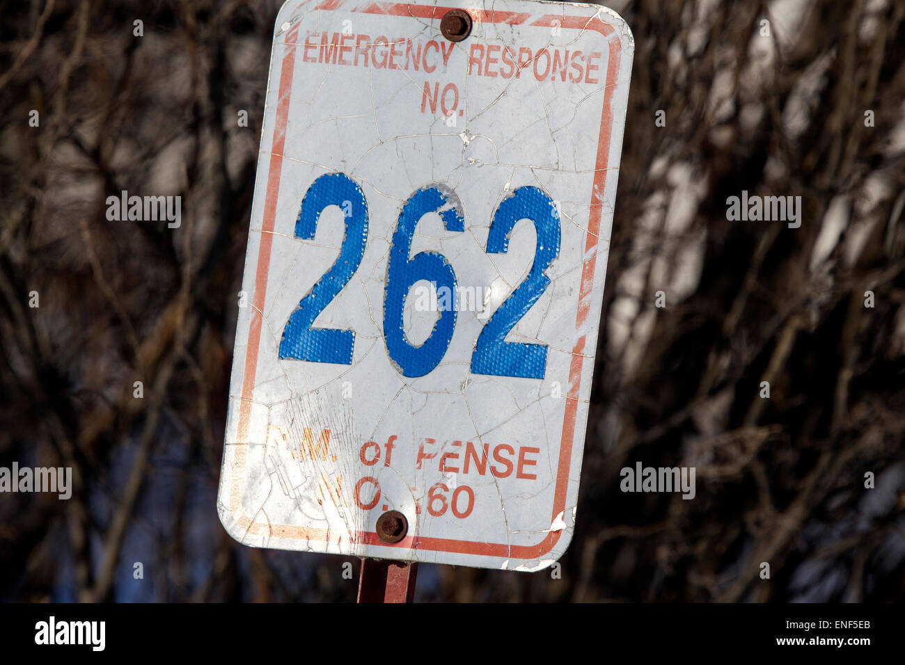 Emergency farm number response identification location Stock Photo - Alamy