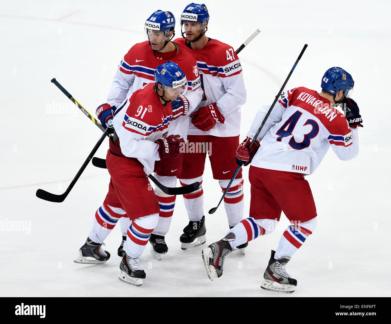 Prague, Czech Republic. 4th May, 2015. From left: Martin Erat, Jaromir ...