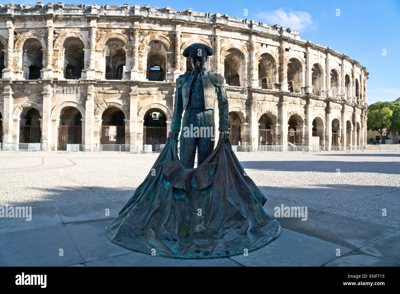 The Arena of Nimes is a Roman amphitheatre situated in the French city ...