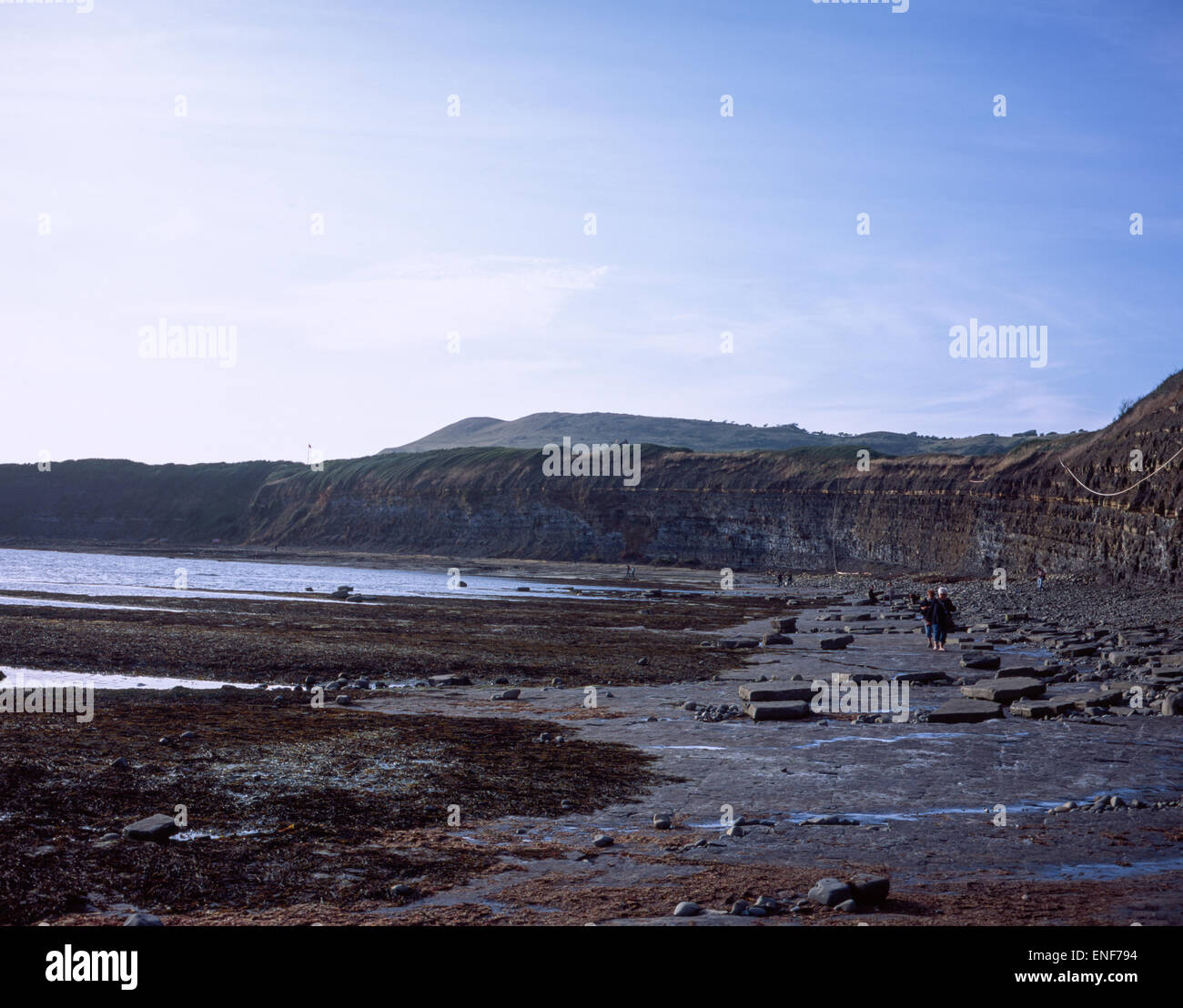 Kimmeridge bay oil shale cliffs hi-res stock photography and images - Alamy
