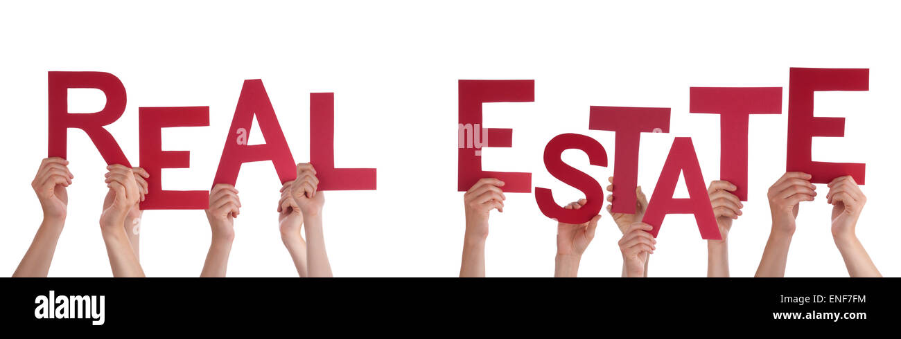 Red real estate broker hi-res stock photography and images - Alamy