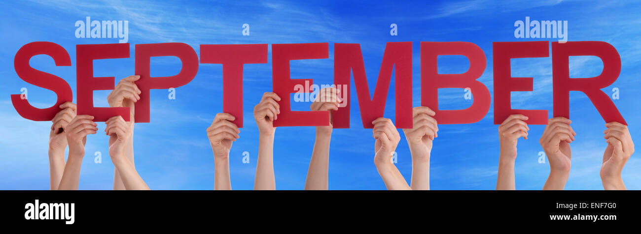 September word hi-res stock photography and images - Alamy