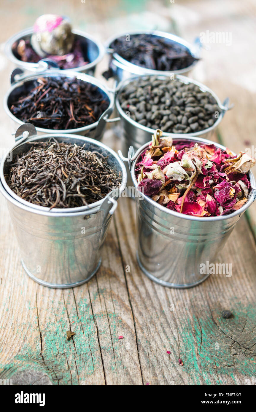 Assorted different types tea hi-res stock photography and images - Alamy