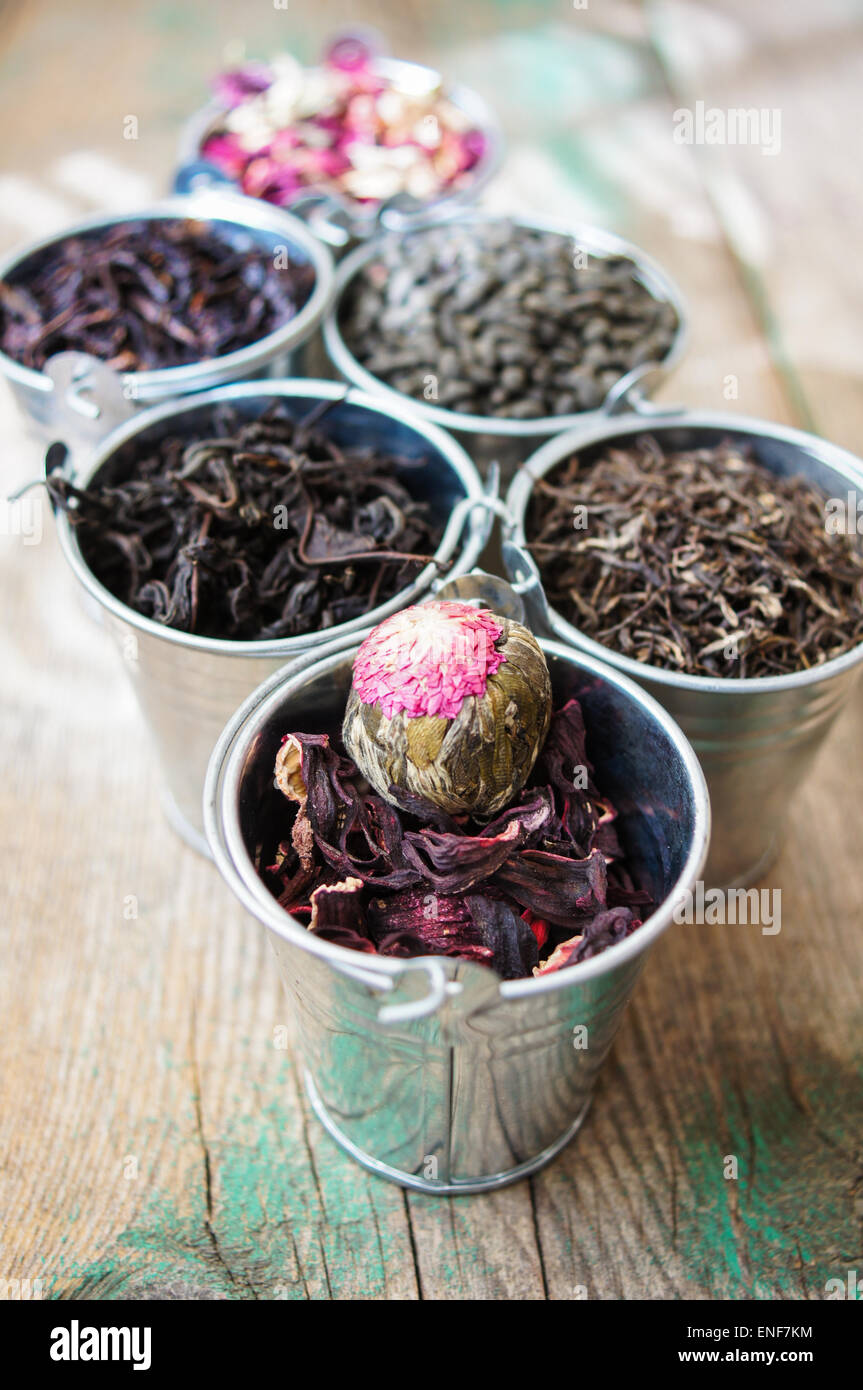 Assorted different types tea hi-res stock photography and images - Alamy