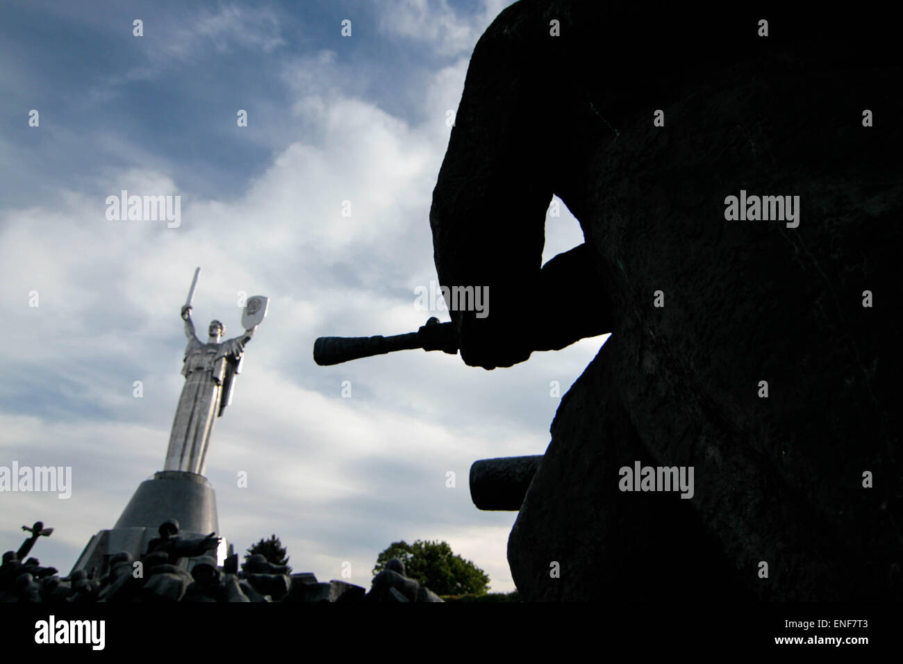 Kiev, Ukraine. 4th May, 2015. The Motherland Monument (Ukrainian: Ð‘Ð°Ñ ...